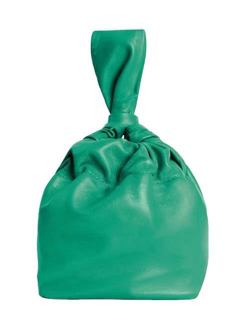 LEMIZ Mariposa Leather Wristlet - Grass