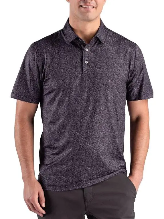 CBUK BY CUTTER & BUCK Pike Fern Print Epic Confidence Performance Polo - Black