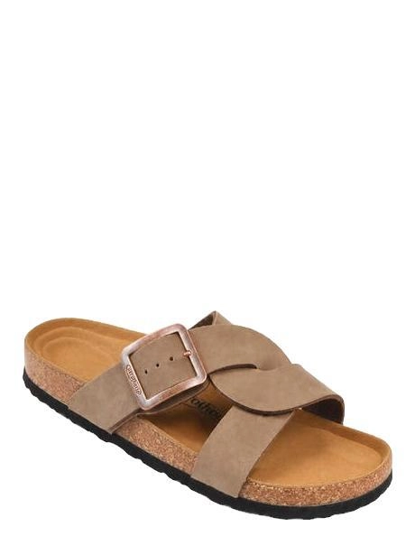 AEROTHOTIC Kai Slide Sandal With Buckle Detail - Stone