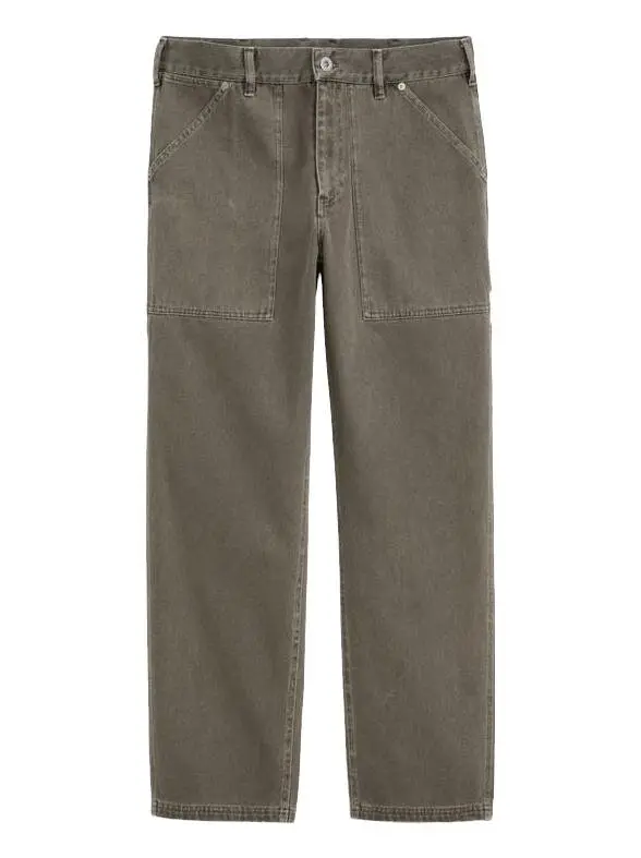 ALEX MILL Recycled Cotton Painter Jeans - Thyme