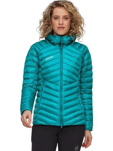 MAMMUT Broad Peak In Hooded Jacket - Deep Teal/black