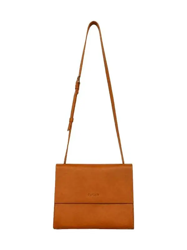 Écotorie Betty Leather Crossbody Bag - Caramel