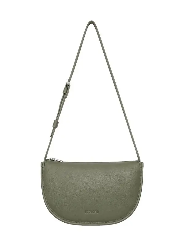 Écotorie Dora Leather Crossbody Bag - Dark Moss