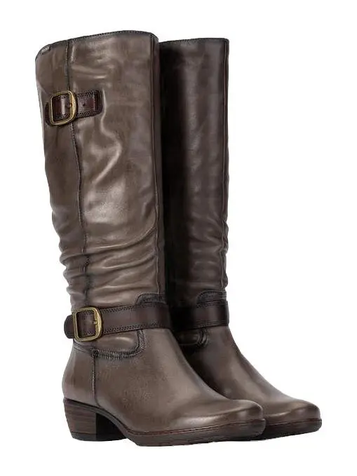 Pikolinos Utiel Knee-high Buckled Boots - Ceniza
