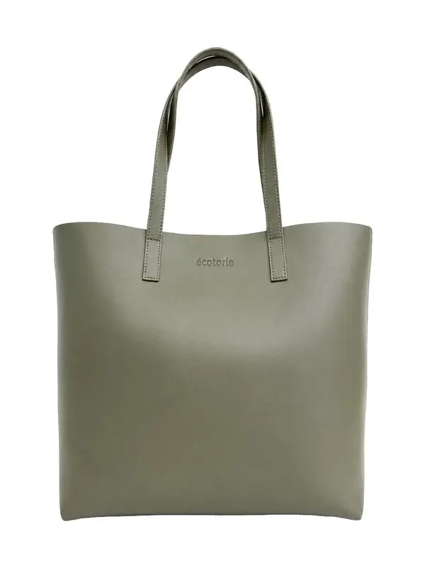 Écotorie Agatha Leather Tote - Dark Moss