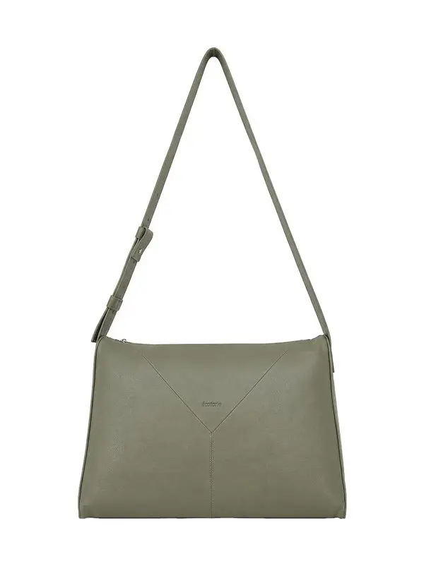 Écotorie Freya Leather Crossbody Bag - Dark Moss