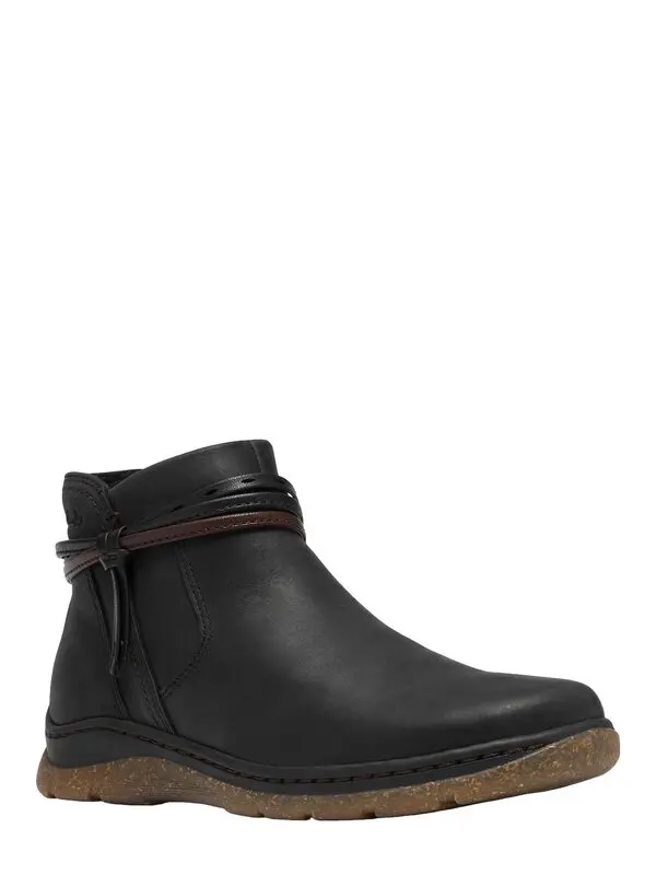 Clarks Orlene Roam Leather Bootie - Black Leather
