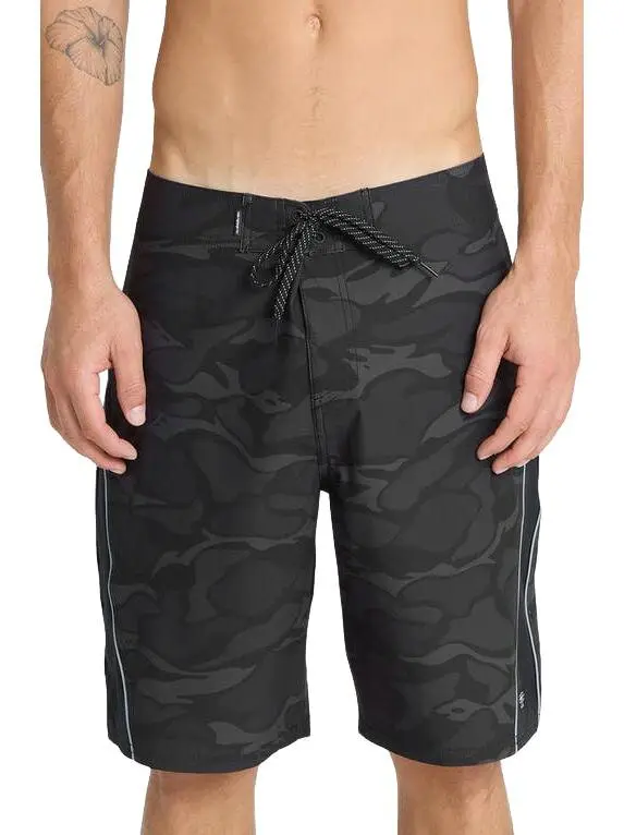Quiksilver Mercury Gravity Print Board Shorts - Anthracite