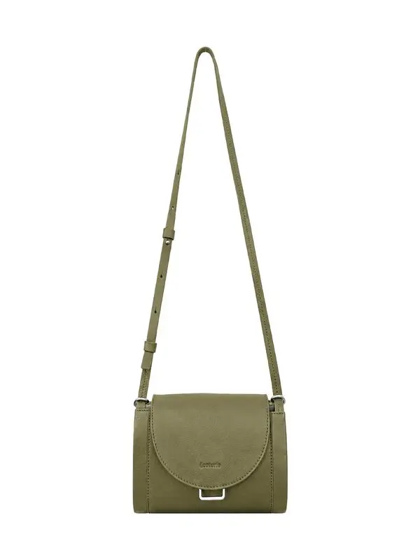 Écotorie Nora Leather Crossbody Bag - Dark Moss