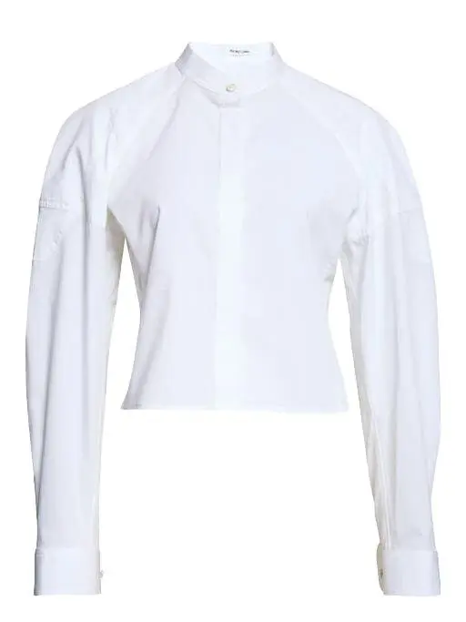 Helmut Lang Cotton Poplin Saddle Shirt - White