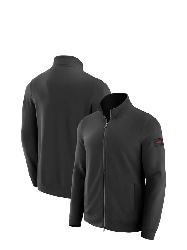 J. PALMER Cincinnati Bengals Qb1 Full-zip Sweatshirt - Black