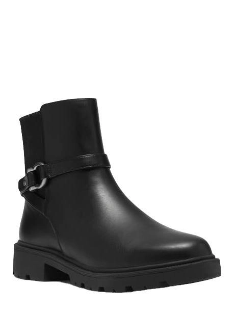 Clarks Code L Bay Leather Bootie - Black Leather