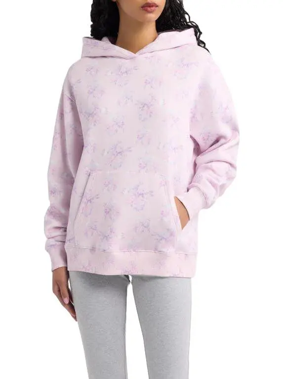 LoveShackFancy Ditsy Floral Hoodie - Iced Mauve
