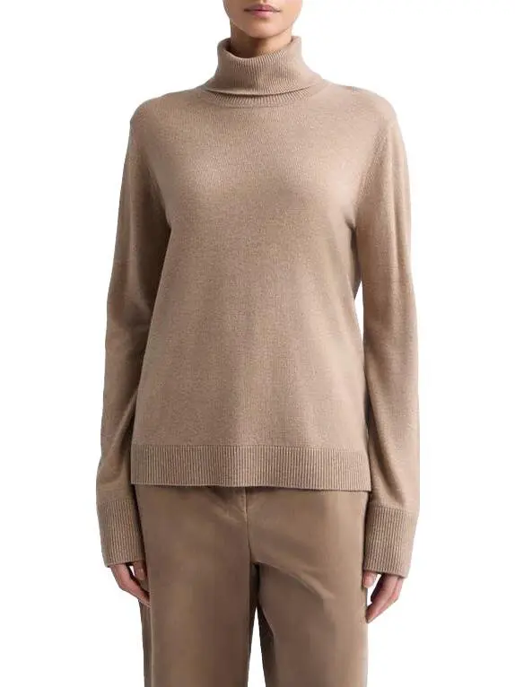Max Mara Allegra Wool Turtleneck Sweater - Clay