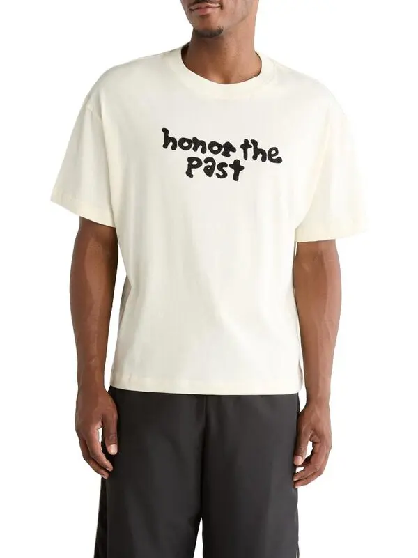 HONOR THE GIFT Honor The Past Cotton Graphic T-shirt - Bone