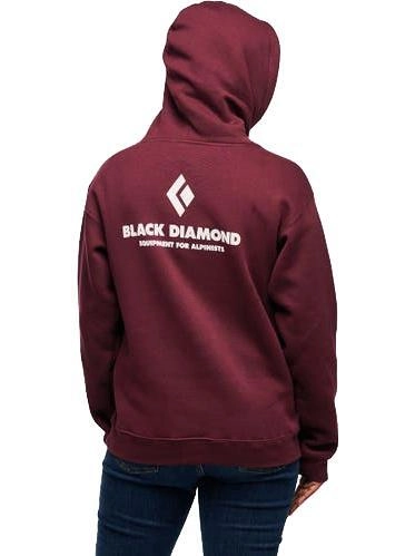 BLACK DIAMOND Organic Cotton Blend Alpinists Pullover Hoodie - Bordeaux