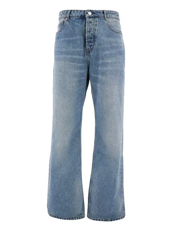 AMI Paris Large Fit Five-pocket Jeans - Blue