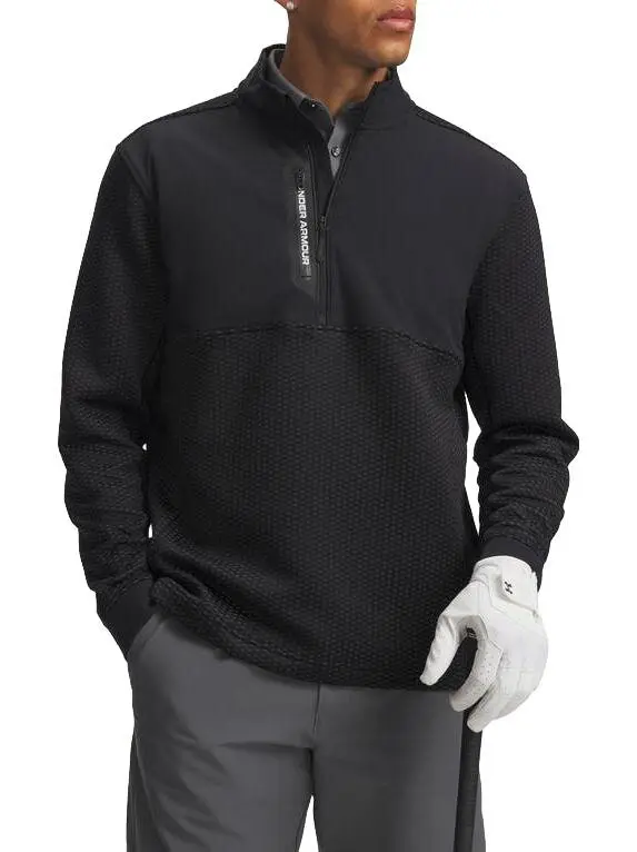 Under Armour Drive Pro Hybrid Half Zip Pullover - Black//white