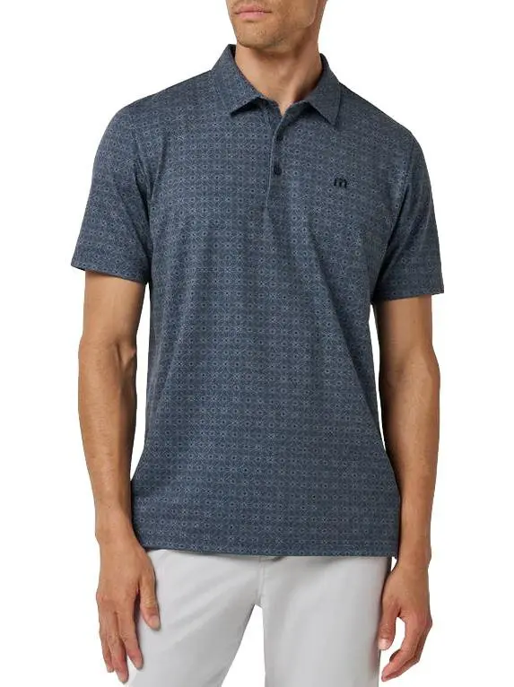 Travis Mathew Featherweight Trophy Performance Polo - Total Eclipse