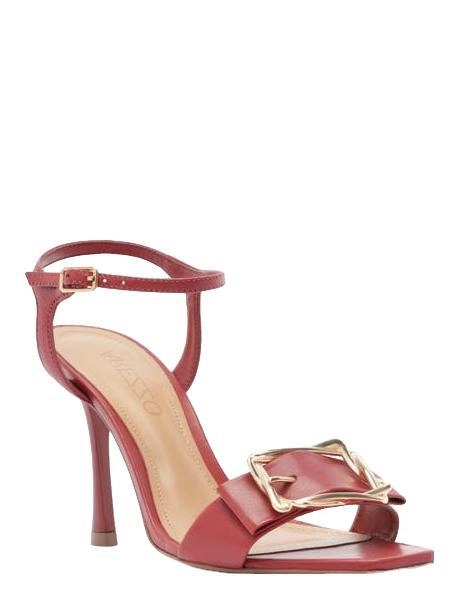 AREZZO Florence Ankle Strap Stiletto Sandal - Passion Red