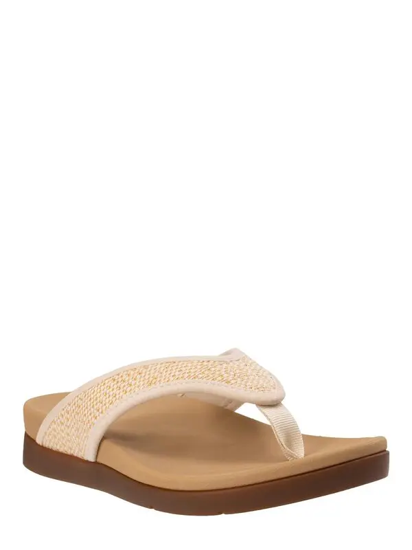 REVITALIGN Shoreline Raffia Flip Flop - Tan