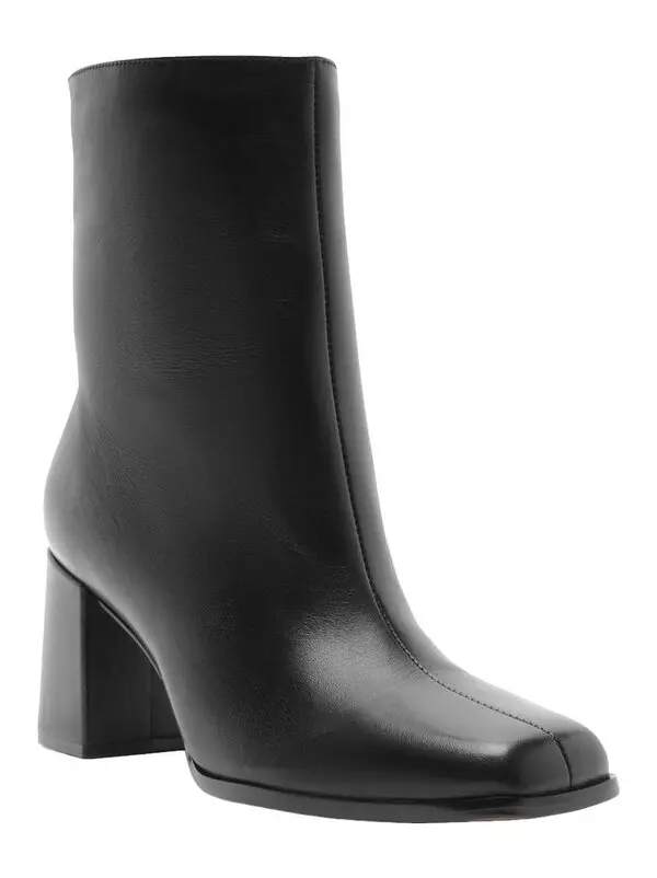 AREZZO Nancy Block Heel Bootie - Black