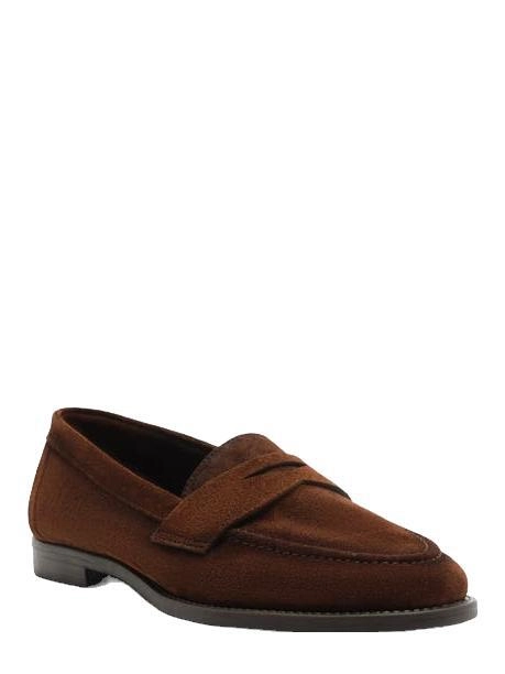 AREZZO Carol Suede Penny Loafer - New Cocoa