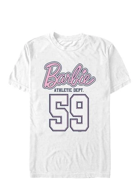 BARBIE Athletic Dept 59 Short Sleeve Graphic T-shirt - White