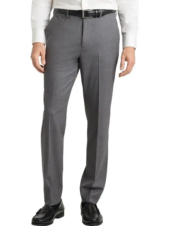 Bonobos Wool Blend Dress Pants - Medium Grey Twill