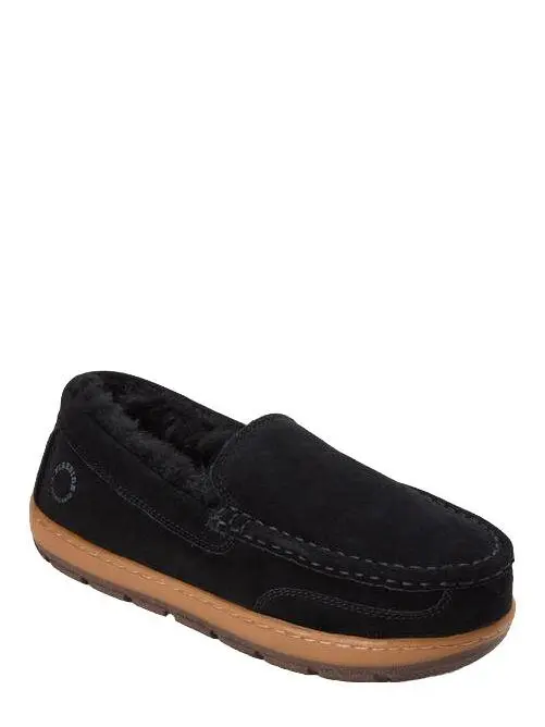 DEARFOAMS Fireside Melbourne Water Repellent Rugged Loafer - Black