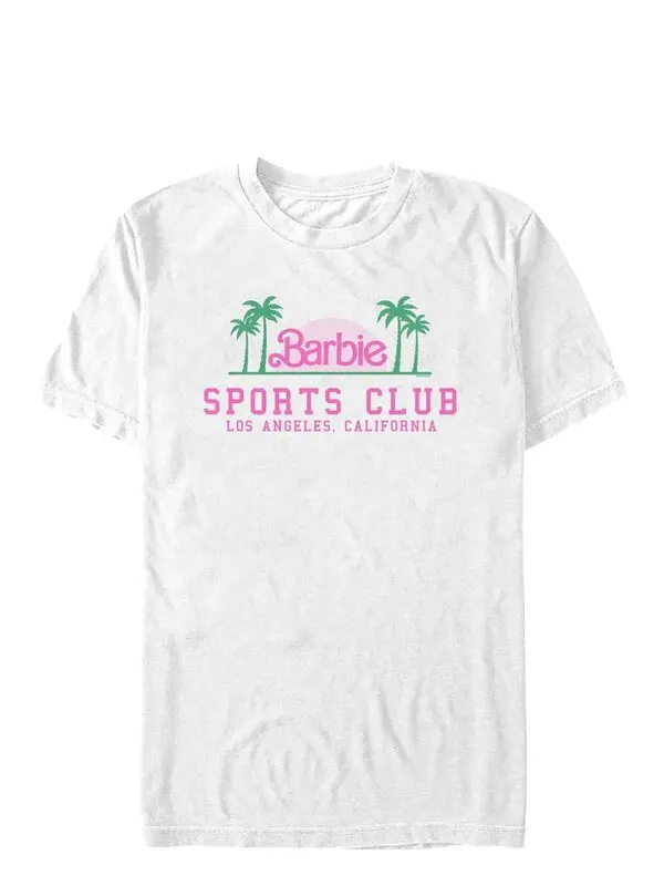 BARBIE Sports Club Logo Short Sleeve Graphic T-shirt - White