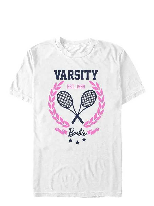 BARBIE Varsity Established 1959 Short Sleeve Graphic T-shirt - White