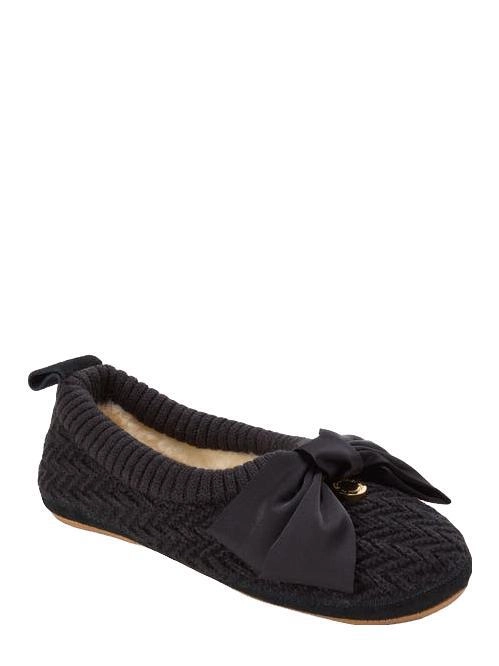 DEARFOAMS Fireside Bestie Ballet Slippers - Black