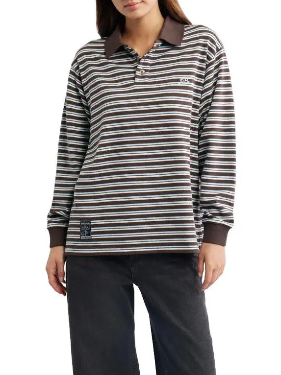 DAMSON MADDER Remie Striped Rugby Shirt - Multi