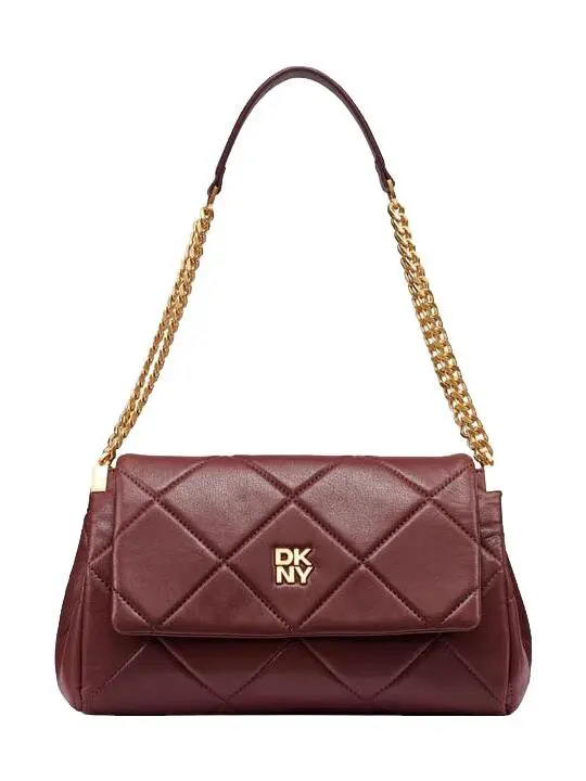 Dkny Soho Quilted Leather Shoulder Bag - Sangria