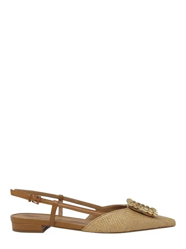MADISON MAISON Sling Back Flat - Beige