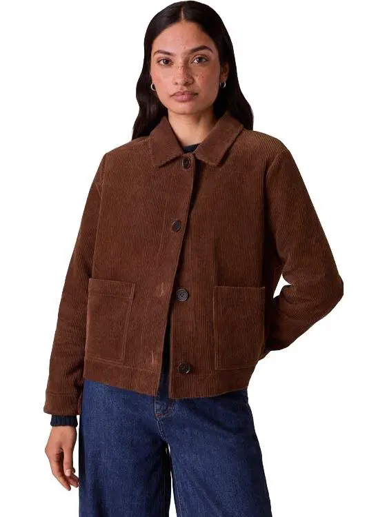 CELTIC & CO. Cord Utility Jacket - Chocolate