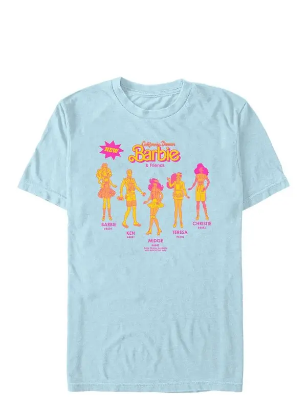 BARBIE California Dream And Friends Collection Short Sleeve Graphic T-shirt - Chambray