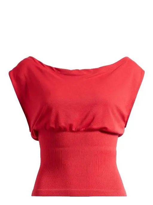 IETS FRANS Off The Shoulder Seamless Top - Red