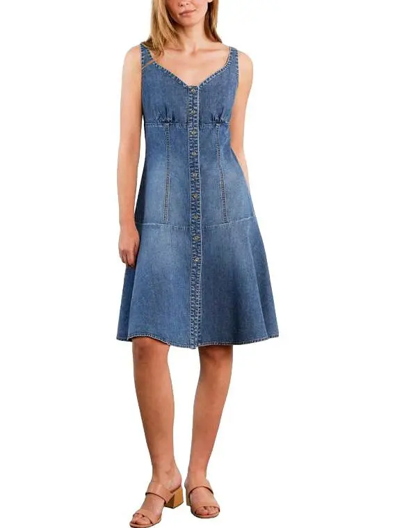 WASH LAB DENIM Mermaid Denim Dress - Shine Blue