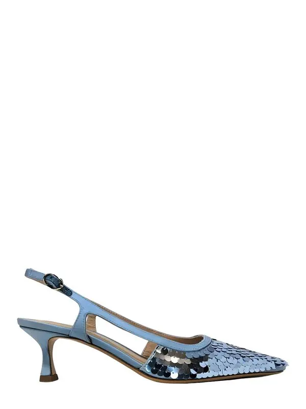 MADISON MAISON Sequence Snip Toe Slingback Heel - Blue