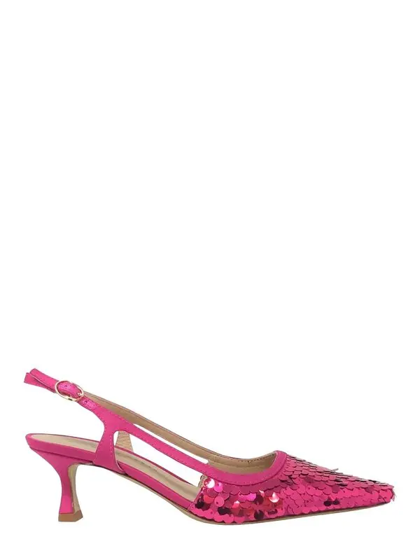 MADISON MAISON Sequence Snip Toe Slingback Heel - Fuchsia