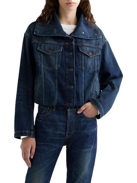 Acne Studios Orim Yoyogini Denim Jacket - Dark Blue