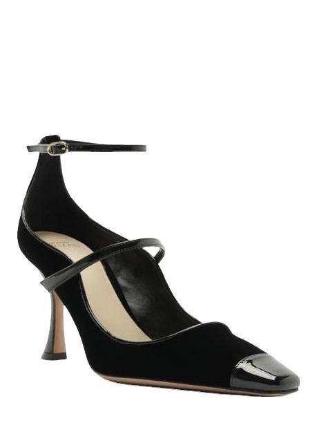 ALEXANDRE BIRMAN Tita Wave Ankle Strap Pump - Black
