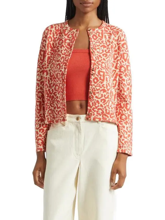 Posse Lexi Cardigan - Red Leopard