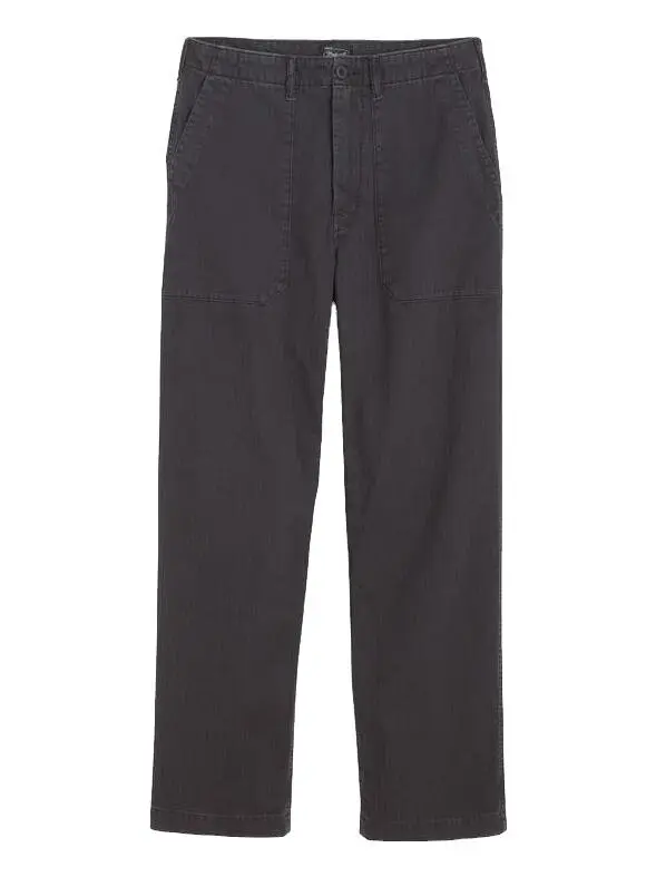 Madewell Herringbone Fatigue Pants - Pepper