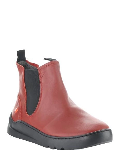 Fly London Lace Chelsea Boot - 004 Red