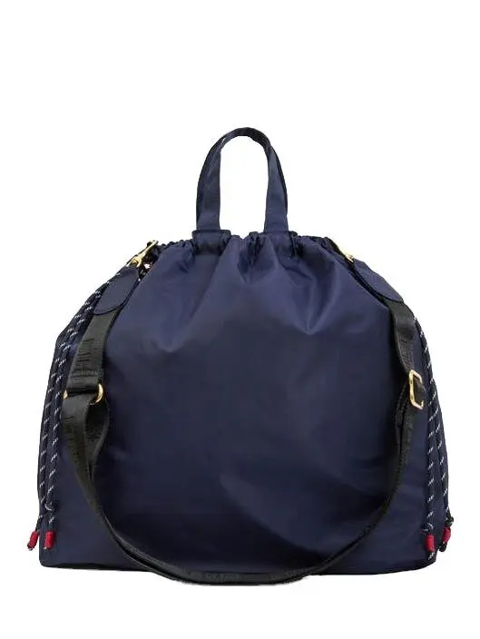 Clare V. Sac Tout Recycled Polyester Tote - Navy