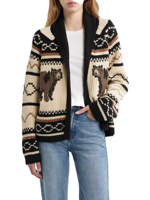 The Great. Bear Lodge Cardigan - Black