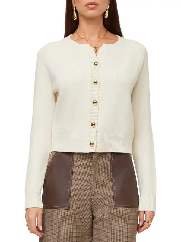 Fifteen Twenty Rawan Cardigan Sweater - Cream
